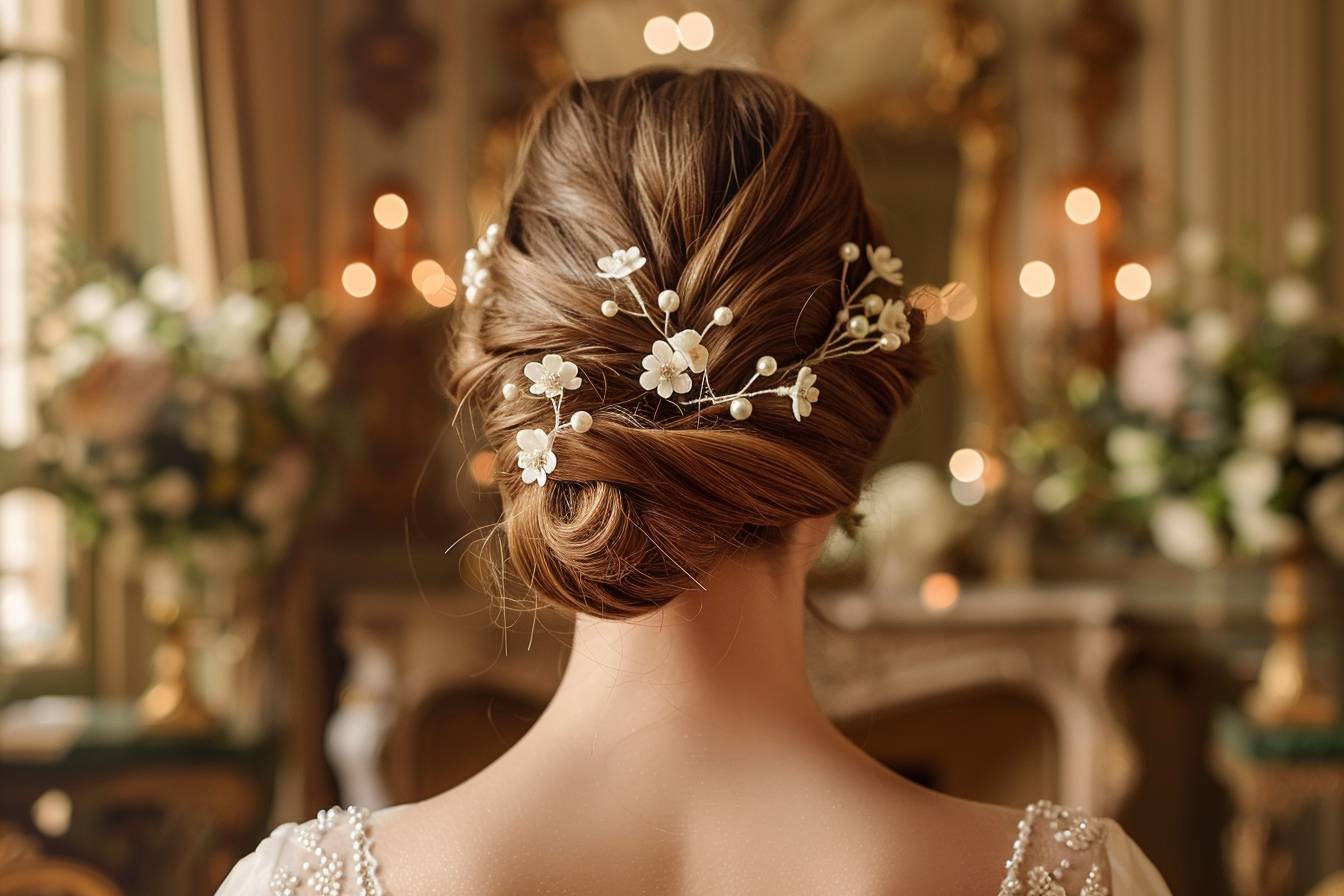 Chignon bas mariage